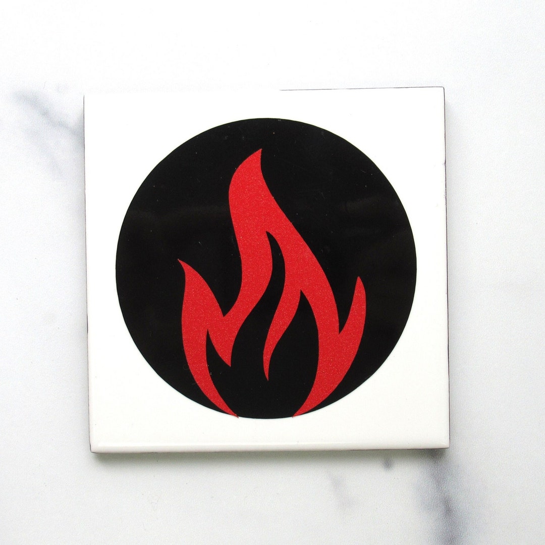 Drink Coaster Campfire Fire Forge Gift for Blacksmith Coasters Hot Cold ...