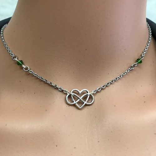 Silver Polyamory Necklace Set of 3 Infinity Heart Jewelry | Etsy