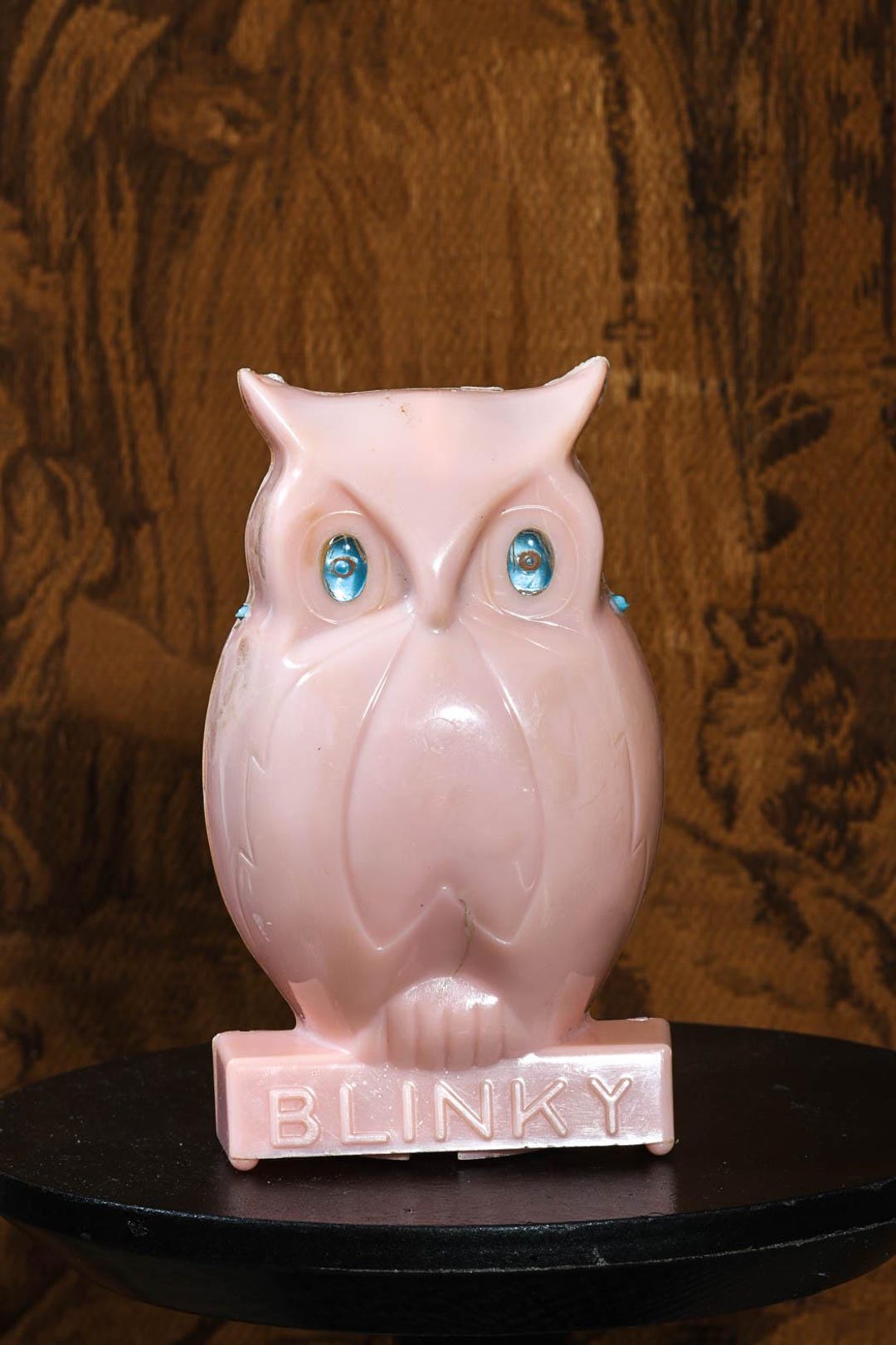 Vintage Rare Blinky Owl Coin Action Bank - Pink Hard-plastic, Blinking ...