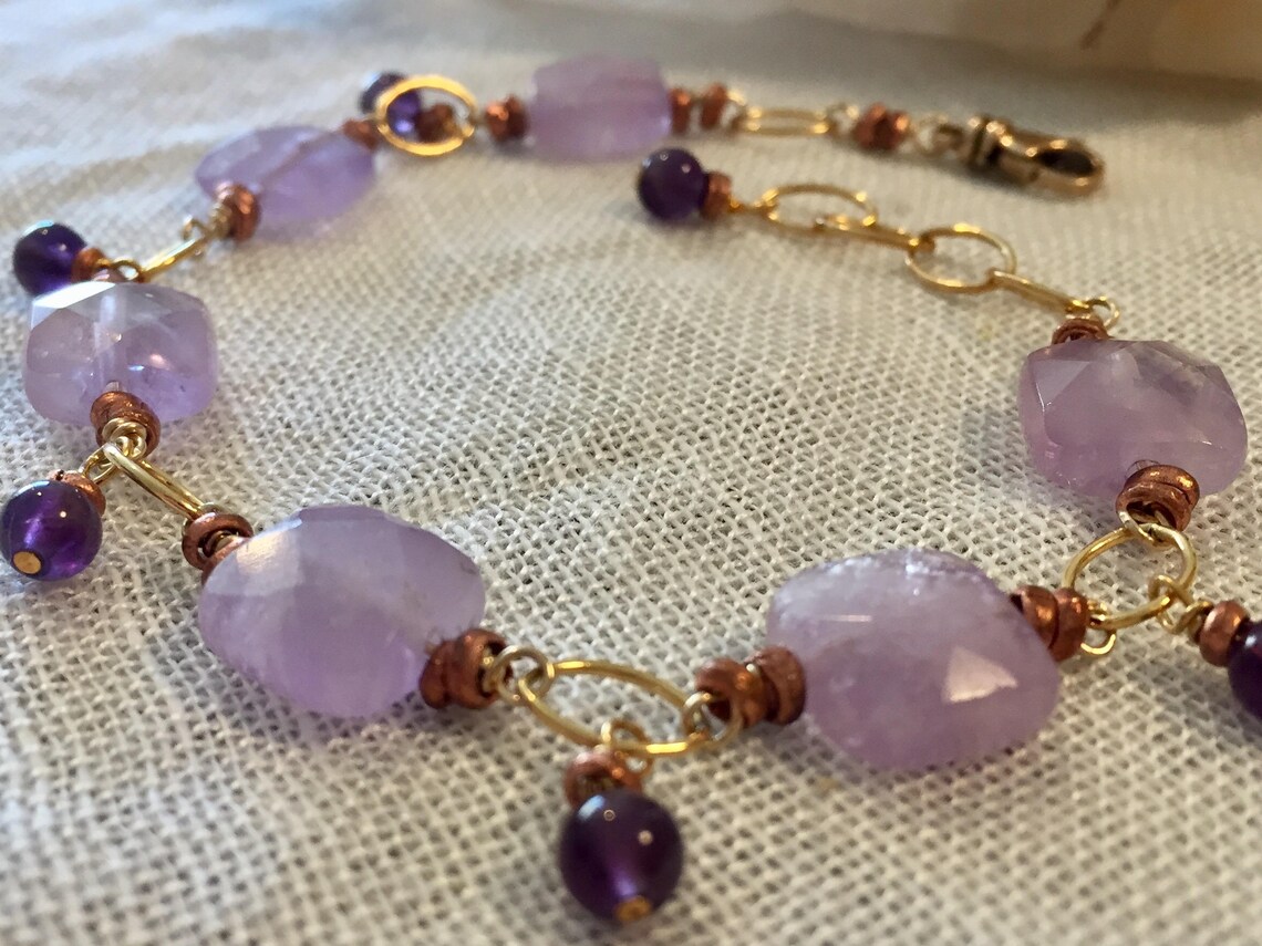 AMETHYST BRACELET, February Birthstone Bracelet - Etsy