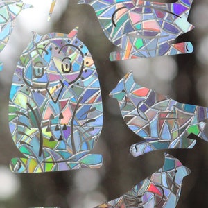 Birds Rainbow Prism Window Decals - Set of 8, Prevent Bird Strikes ...