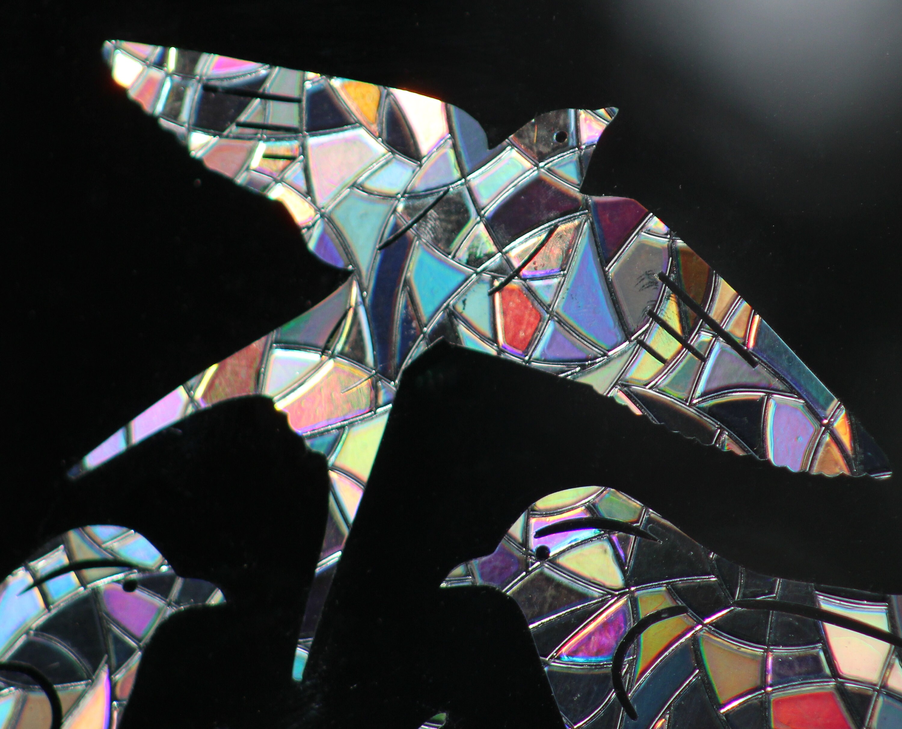 Birds Rainbow Prism Window Decals Set of 8 Prevent Bird | Etsy