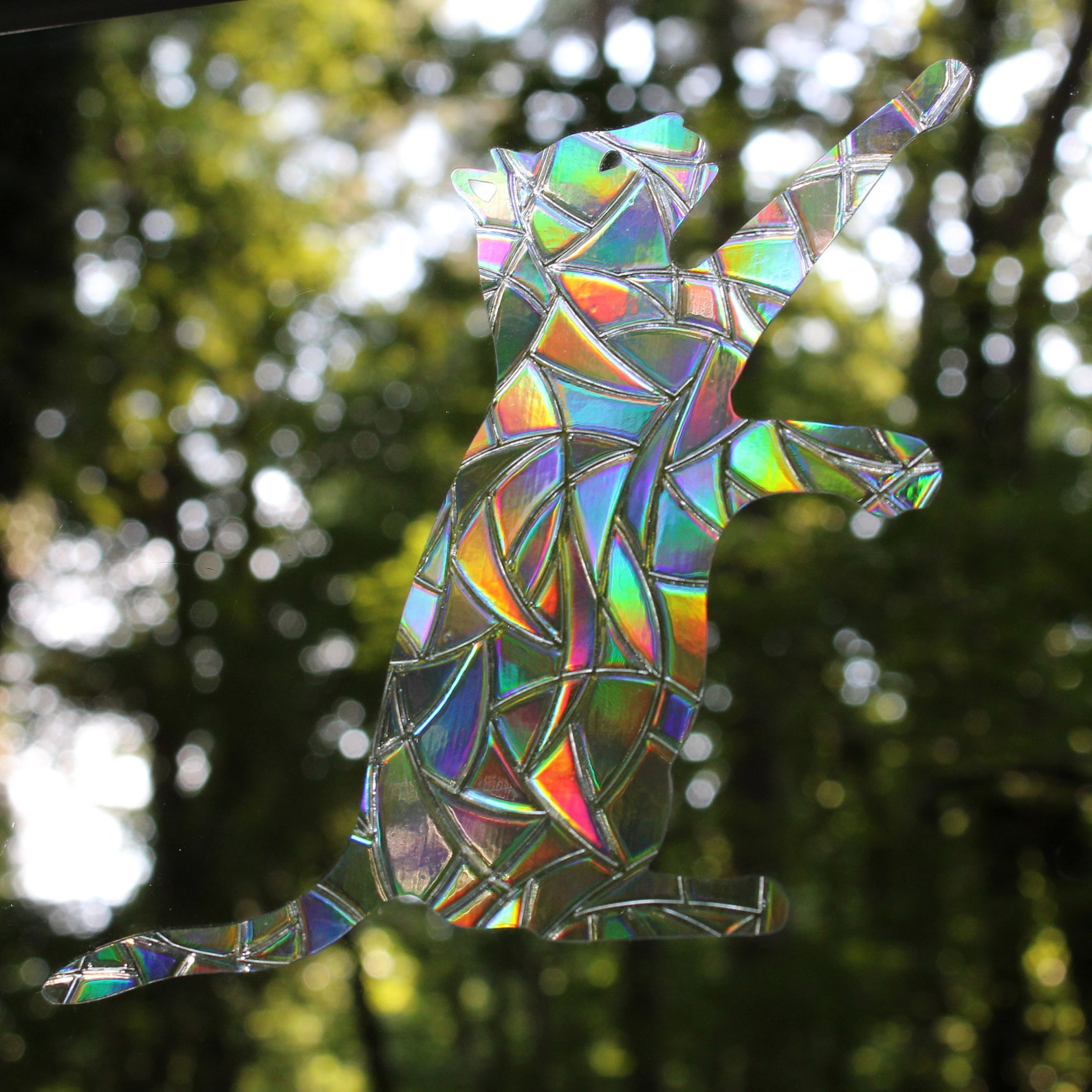 Cats Rainbow Prism Window Decals Set of 8 Prevent Bird - Etsy