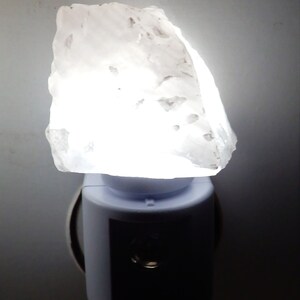 Pink Calcite Crystal "raw" LED Gemstone Sensor Night Light - Sold ...