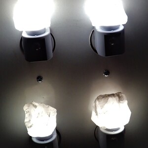 Pink Calcite Crystal "raw" LED Gemstone Sensor Night Light - Sold ...