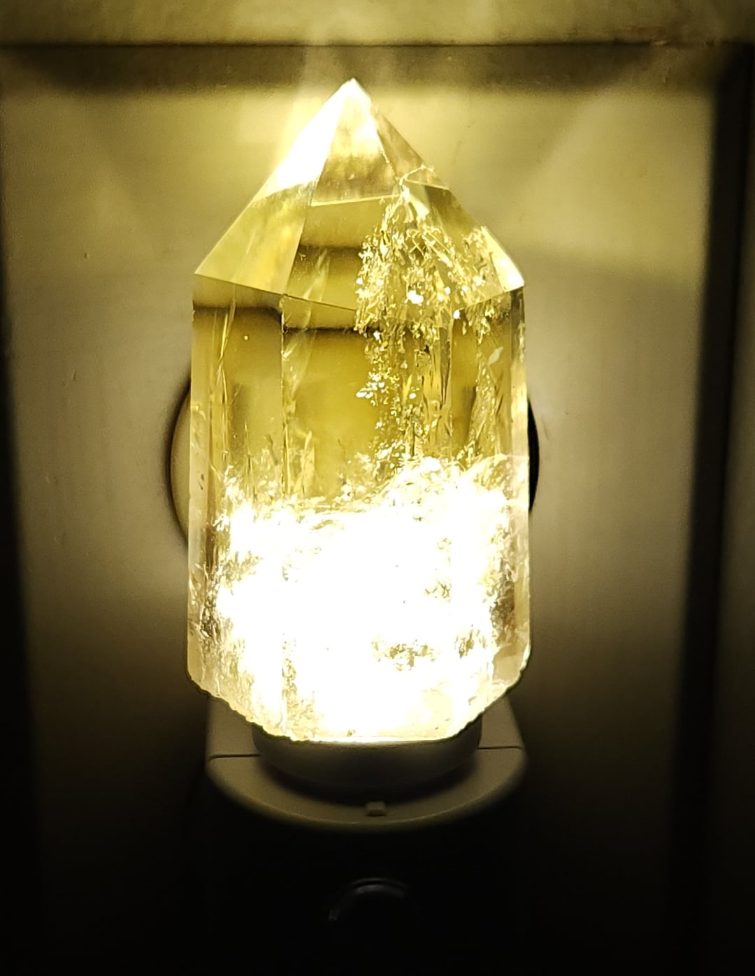 Citrine Tower LED Gemstone Night Light With Light Sensor - Sold ...