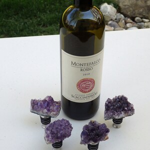 Amethyst "cluster" Gemstone Wine Stopper - Sold Individually ...