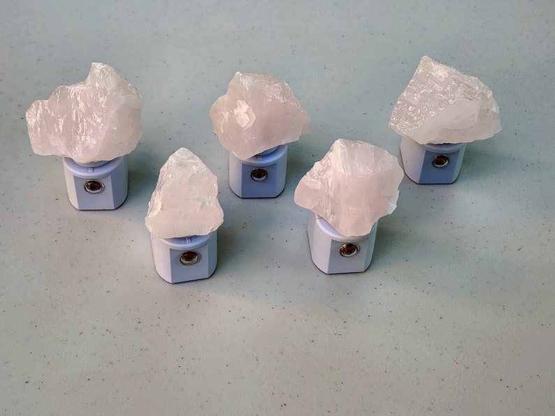 Pink Calcite Crystal raw LED Gemstone Sensor Night - Etsy
