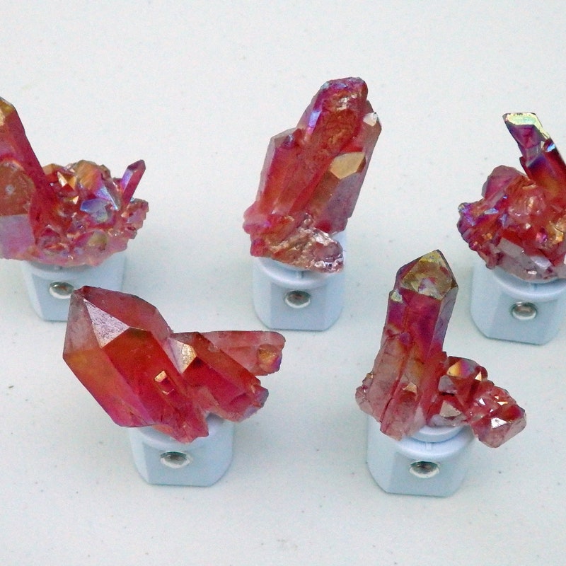 Ruby Aura Quartz - Etsy