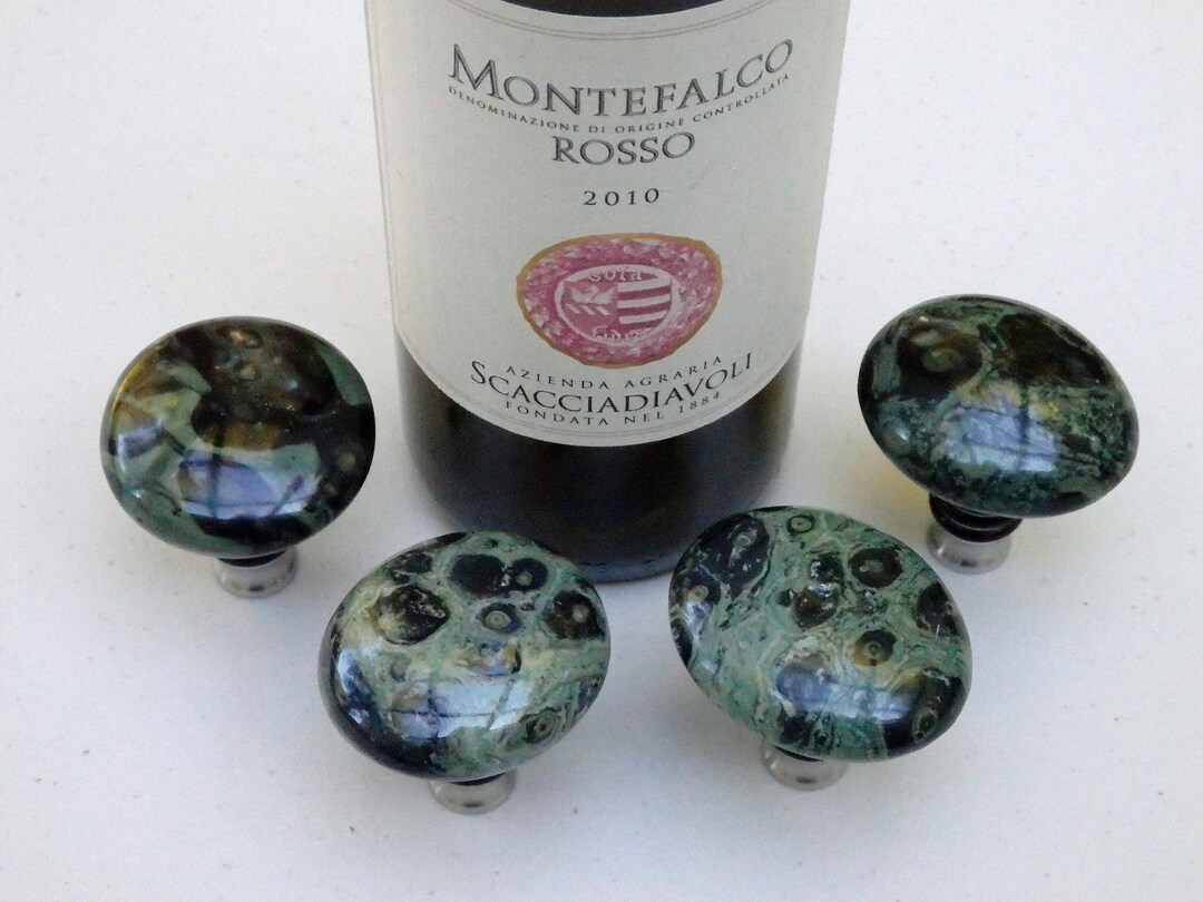 Nebula Stone Wine Stopper - Sold Individually -- Kambala Jasper/geodes ...
