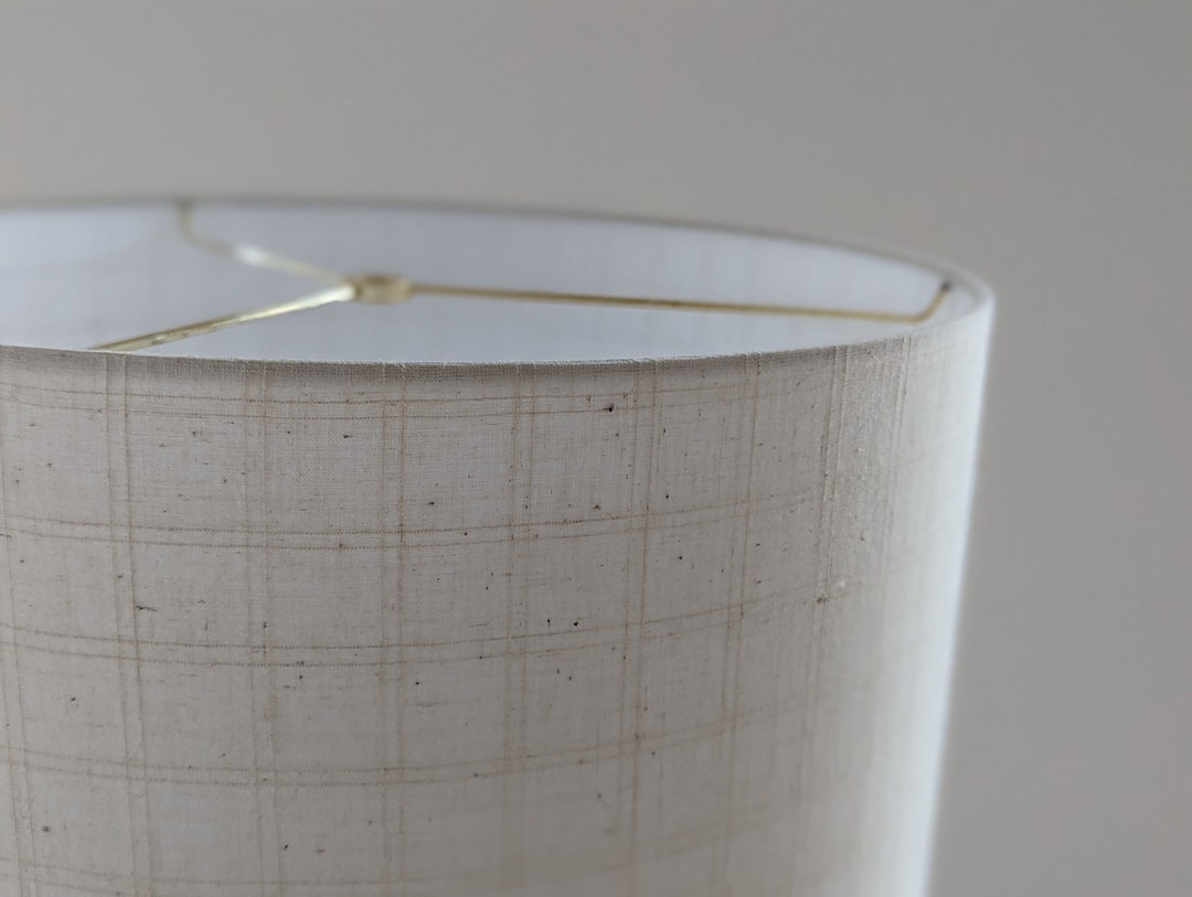 Handmade Lamp Shade Custom Lamp Shade Textured Lamp Shade Cream Lamp ...