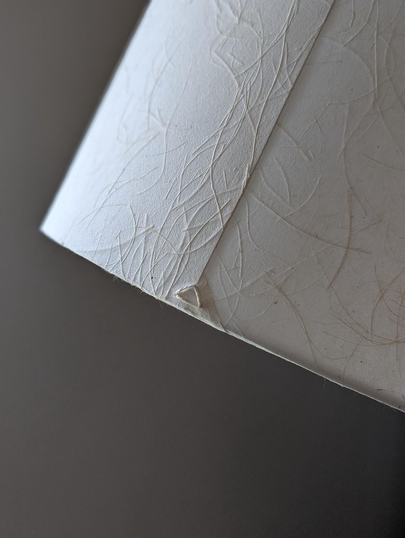 Modern Mulberry Paper Lamp Shade: Natural Washi Paper, Handmade - Etsy