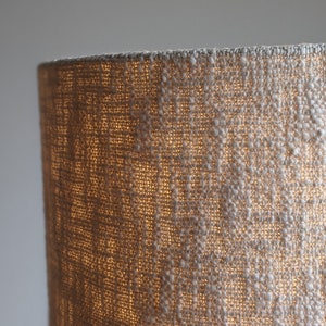 MCM Boucle Lamp Shade in Handwoven Cotton Fabric: Custom Size Spider ...