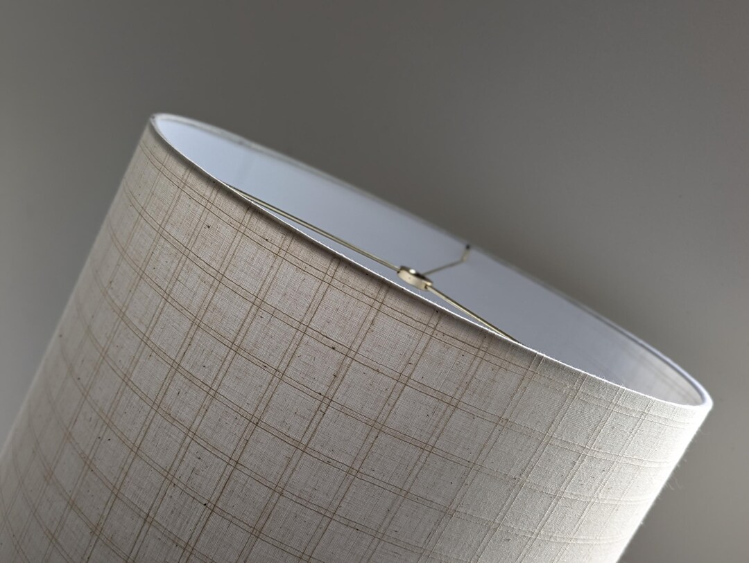 Handmade Lamp Shade | Custom Lamp Shade | Textured Lamp Shade | Cream ...