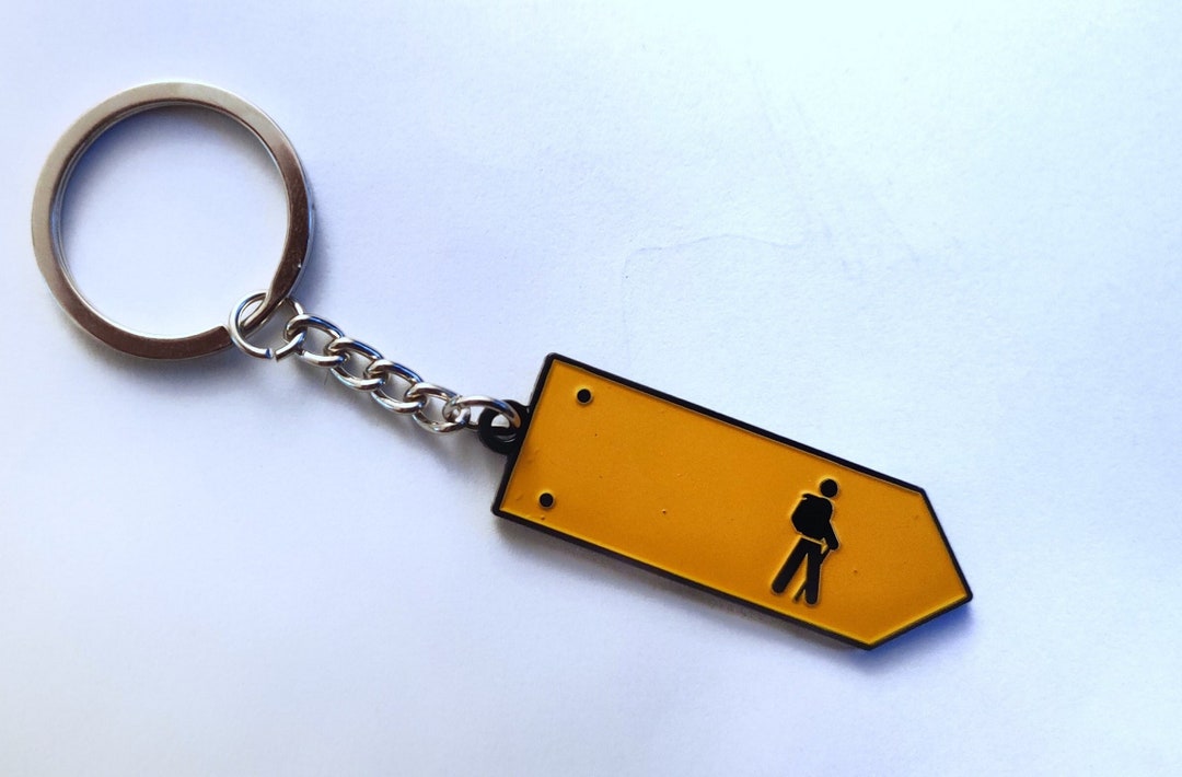 Swiss Hiking Sign Keychain Keychain Wanderweg Schweiz, Switzerland ...