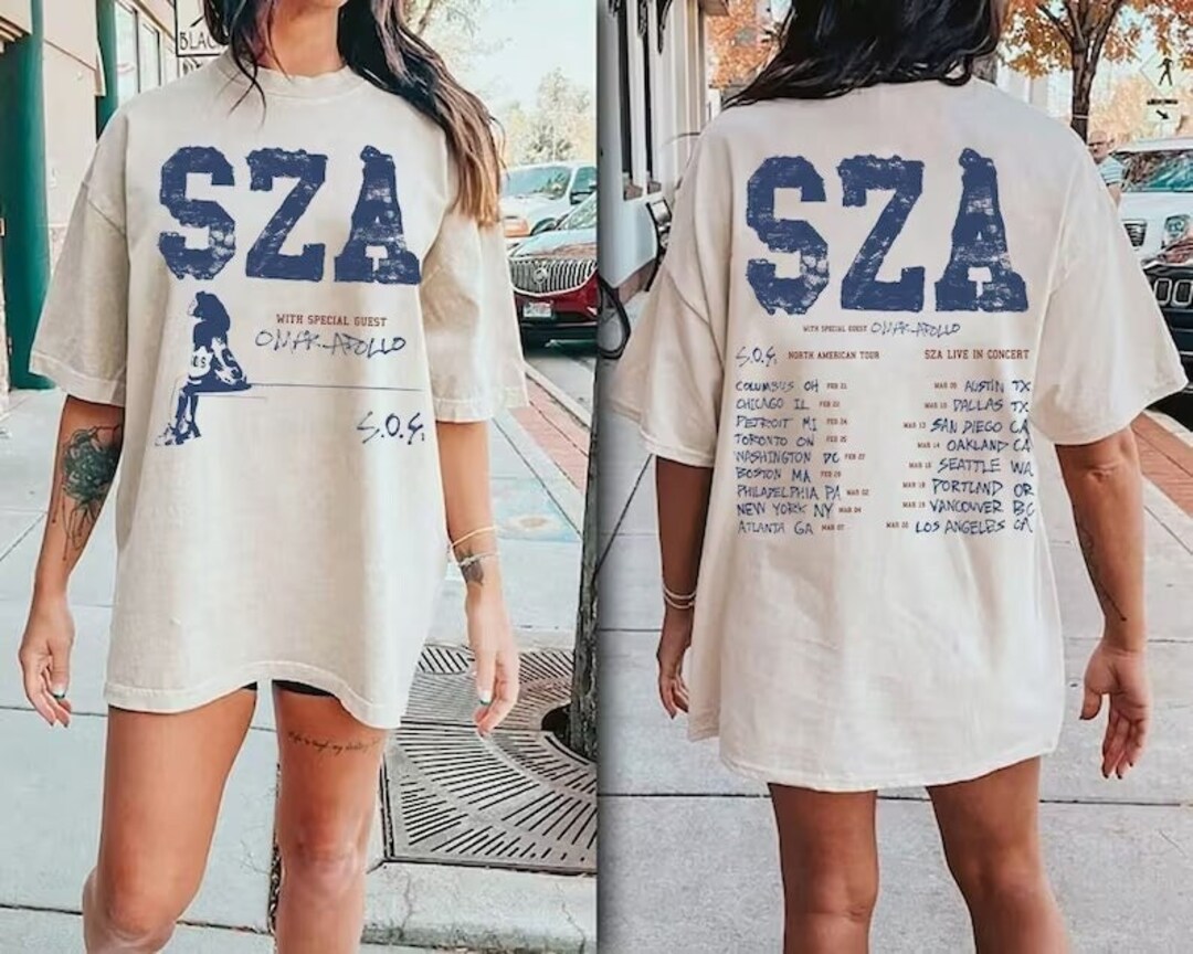 Vintage SZA Shirt Sza Merch SZA SOS Full Tracklist Shirt - Etsy