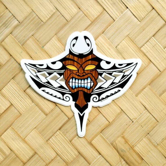 Bumper Stickers Hawaii Sticker Rockwood Aloha Tiki Decal Tiki Sticker ...