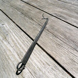 Hand Forged Steak Turner, Metal Meat Flipper, Blacksmith BBQ Utensils ...