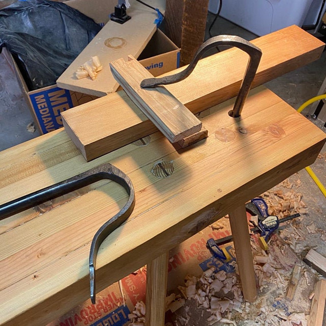 Woodworking Holdfast Forged Bench Dog Blacksmith Creation - Etsy