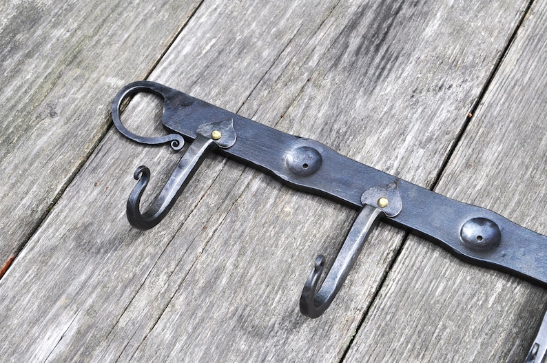 Forged Wall Hook Bar Coat Rack Mount Farmhouse Towel Bar - Etsy