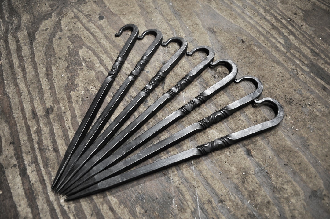 Forged Tent Stakes, Heavy Duty Iron Bar, Outdoor Accessories, Forged ...