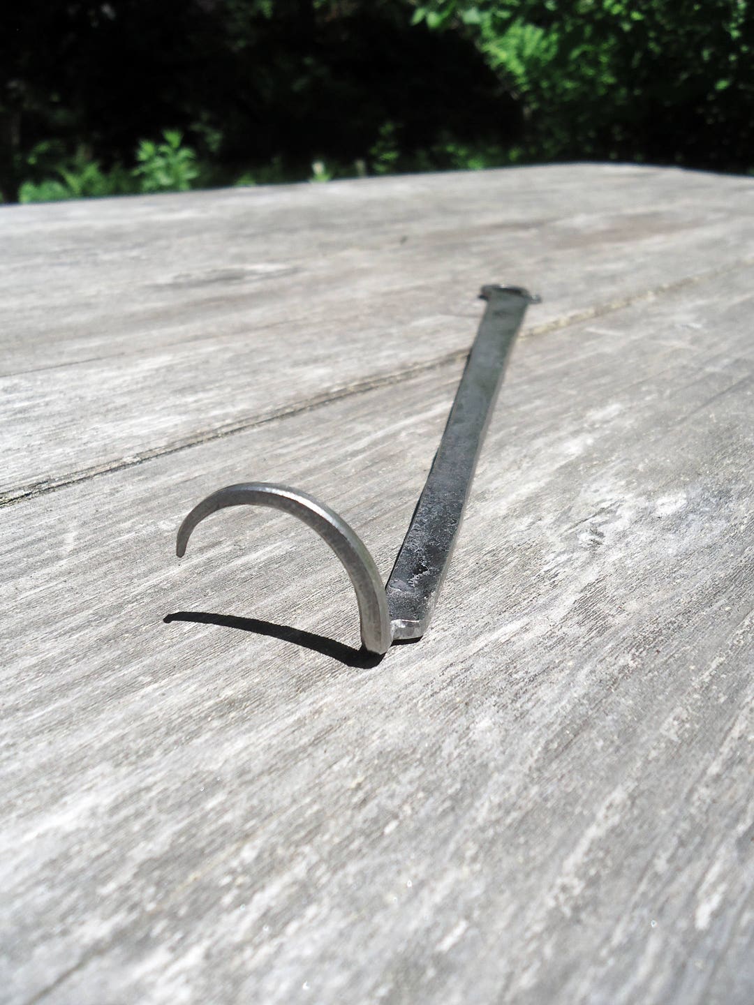 Hand Forged Steak Turner, Metal Meat Flipper, Blacksmith BBQ Utensils ...