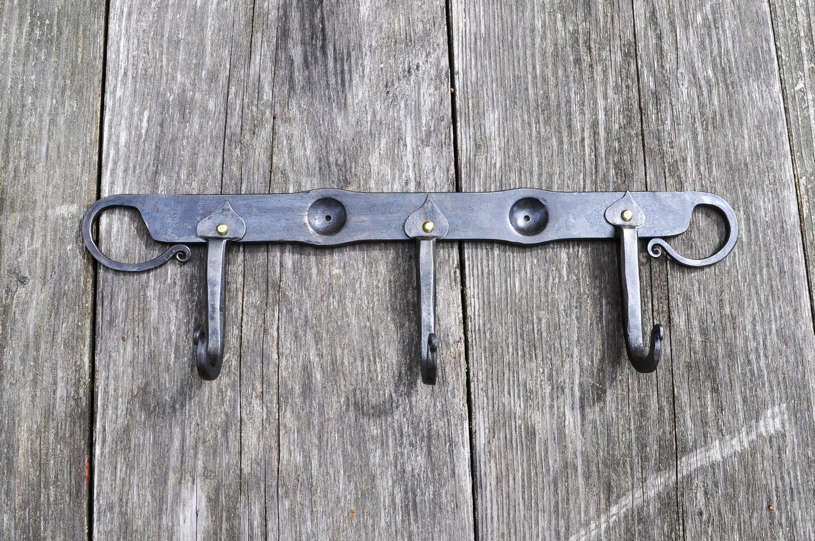 Forged Wall Hook Bar Coat Rack Mount Farmhouse Towel Bar - Etsy