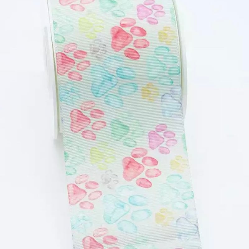 Paw Print Ribbon - Etsy