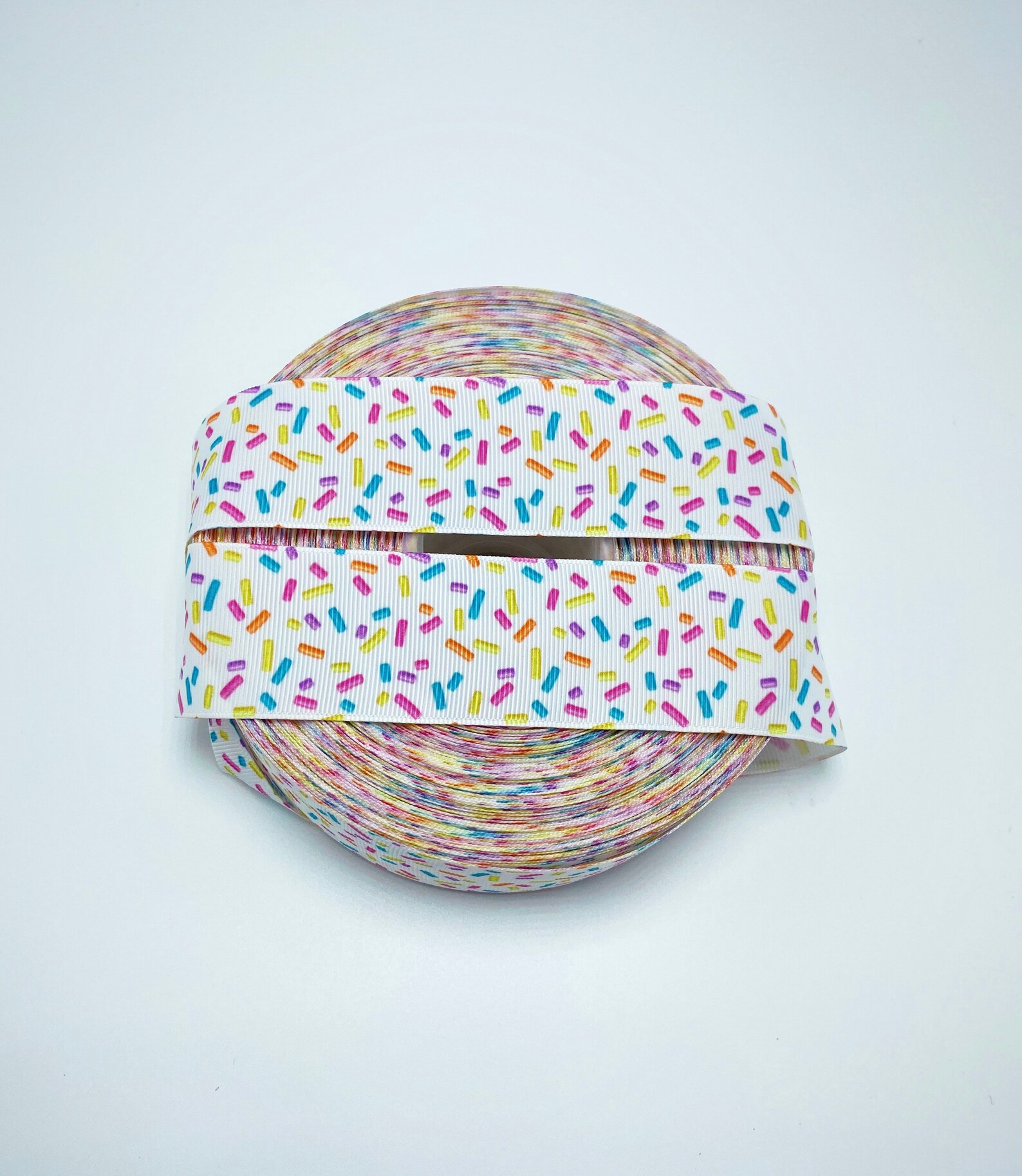 Sprinkles ribbon grosgrain ribbon cookie sprinkles cupcake | Etsy