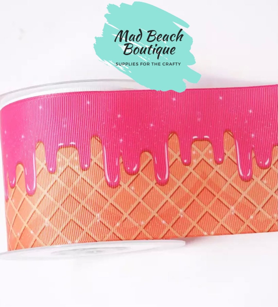 Ice Cream Ribbon, Sprinkles Ribbon, Wide Ice Cream Ribbon, Grosgrain ...