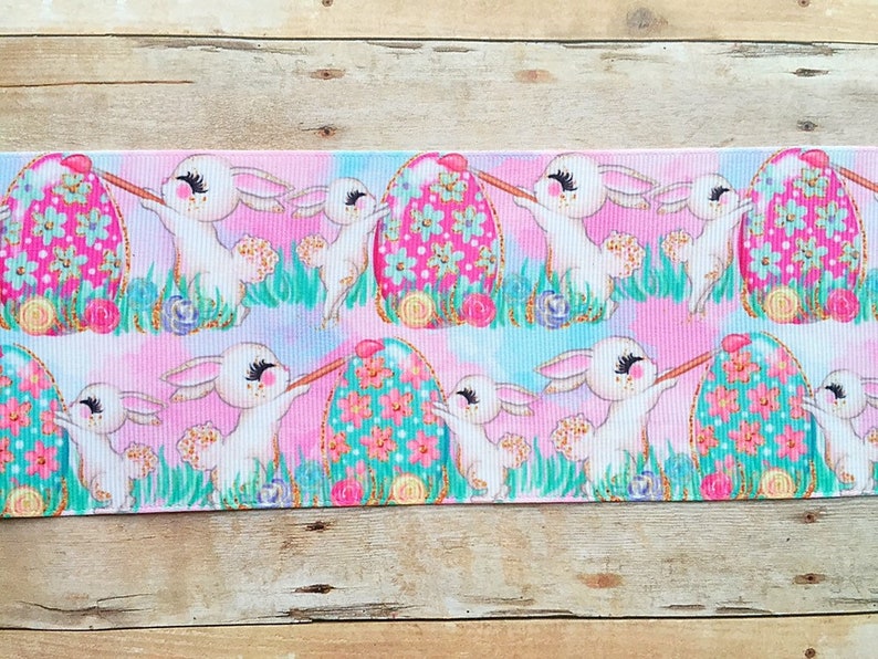 Easter Ribbon Easter Bunny Ribbon 3 Inch Grosgrain Ribbon - Etsy