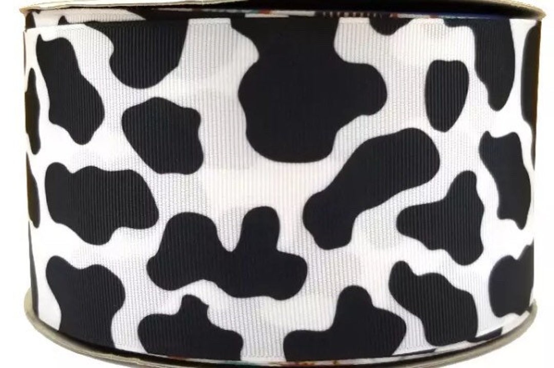 Cow Print Ribbon, Wide Cow Ribbon, Hair Bows, Grosgrain Ribbon, Cowboy ...