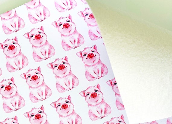 Pig Fabric Sheet Faux Leather Sheet Piggie Faux Leather - Etsy