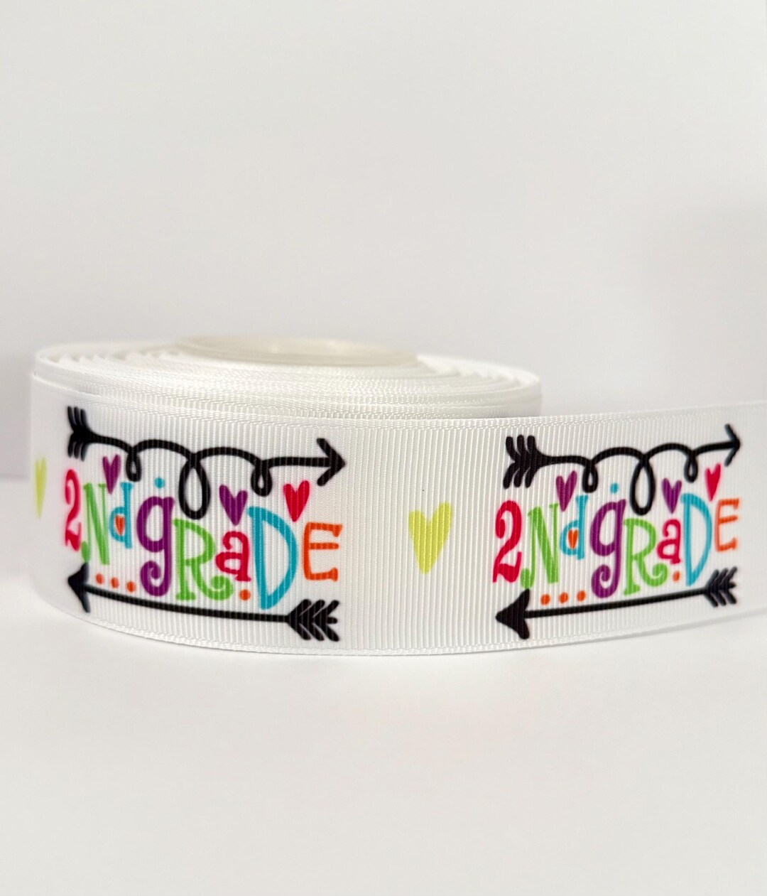 Back to School Ribbon, 2nd Grade Ribbon, Wide Grosgrain Ribbon, School ...