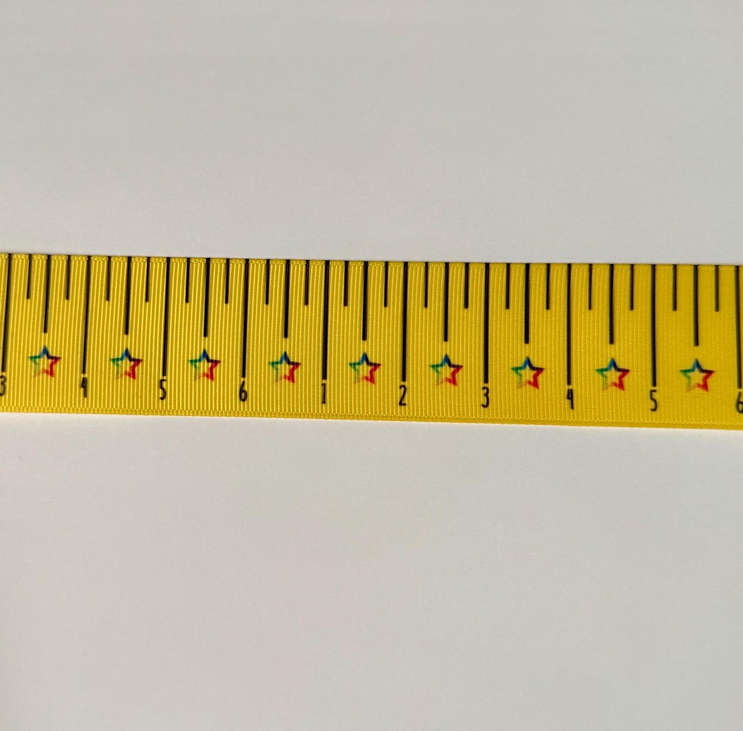 Ruler Ribbon, 2 Inch Grosgrain Ribbon, Wide Ruler Ribbon, Hair Bows ...