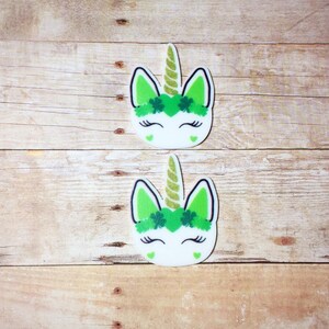 St Patricks Day Unicorn, St Patricks Day Resin, Unicorn Flat Backs ...