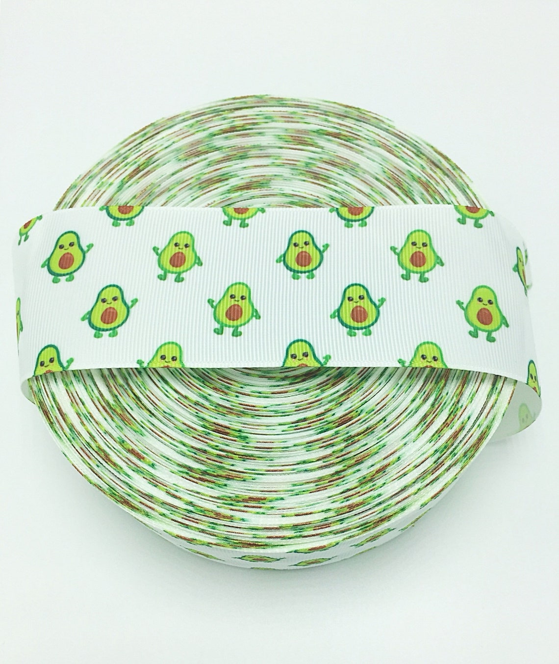 Avocado Ribbon Avocado Print Ribbon 2 Inch Avocado Ribbon | Etsy