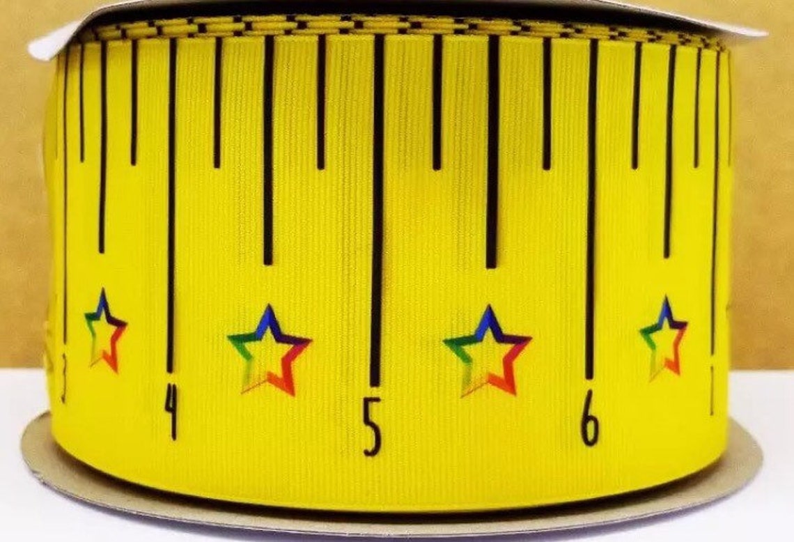 Ruler Ribbon 2 Inch Grosgrain Ribbon Wide Ruler Ribbon Hair - Etsy