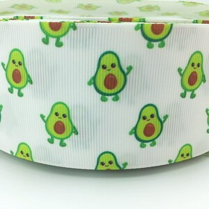Avocado Ribbon, Avocado Print Ribbon, 2 Inch Avocado Ribbon, Cinco De ...
