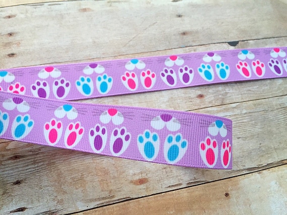 Easter ribbon Easter bunny ribbon 5/8 inch grosgrain ribbon | Etsy