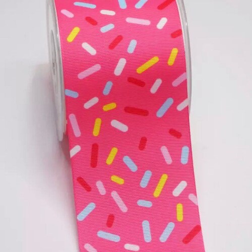 Sprinkles Ribbon Grosgrain Ribbon Cookie Sprinkles Cupcake - Etsy