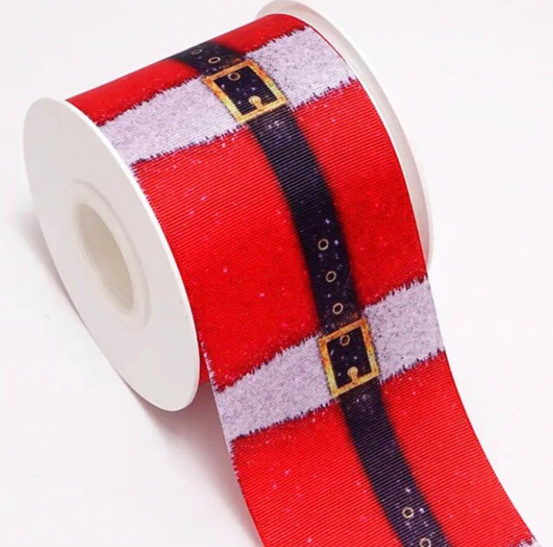 Santa Ribbon, Christmas Ribbon, Santa Clause, Party Decor, Crafting ...