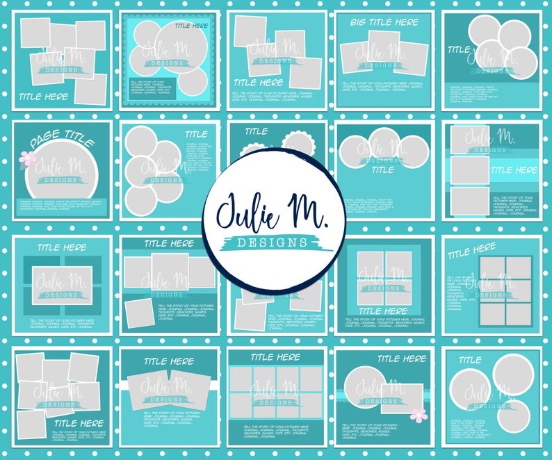Big Template Pack - 20 Layouts - Etsy