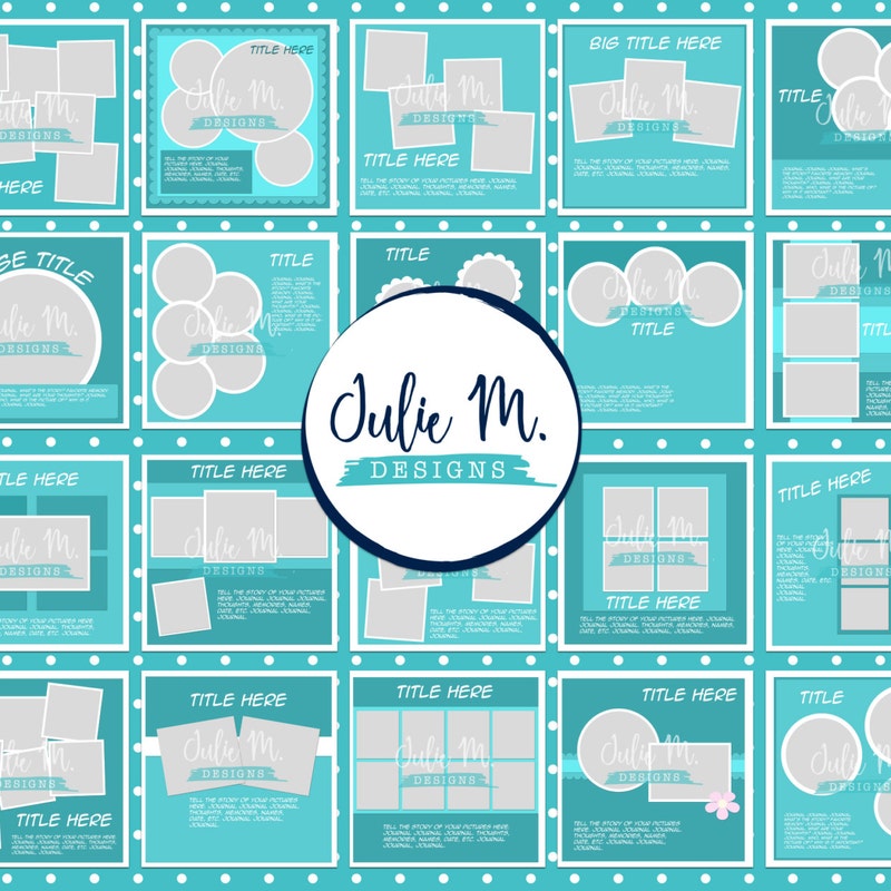 12x12 Scrapbook Layout - Etsy