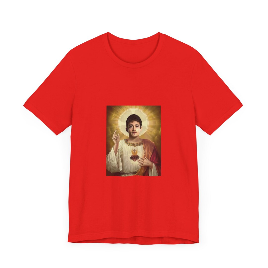 Charles Leclerc Jesus Shirt, T-shirt, Shirt Gift for Fans, Racing Tee ...