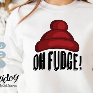 Oh Fudge Svg Funny Christmas Svg Png Download Naughty - Etsy