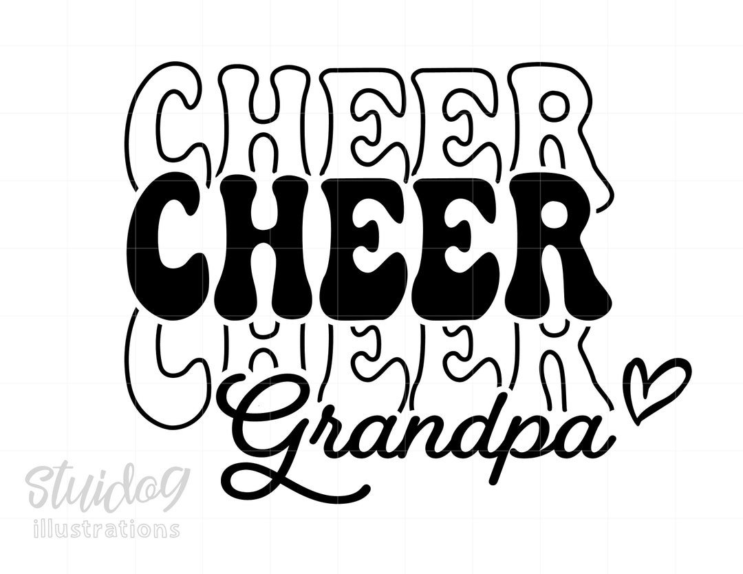 Cheer Grandpa Svg, Cheer Grandpa Shirt Svg, Cheerleader Grandpa Shirt ...