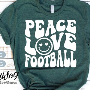 Peace Love Football Svg Football Shirt Svg Love Football Svg Png ...