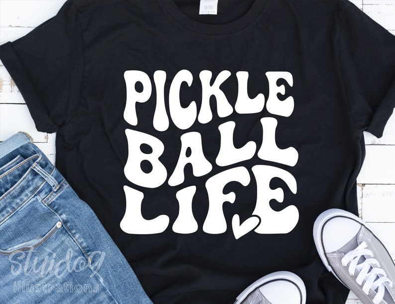 Pickleball Life Svg Wavy Pickle Ball Life Shirt Svg - Etsy