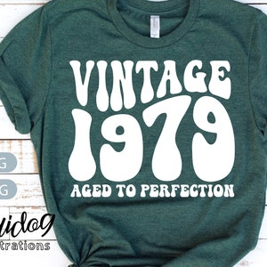 1979 Birthday Svg Download, Born in 1979 Svg, Vintage 1979 Shirt Svg ...